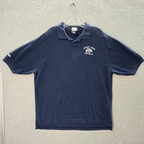 Nike | Shirts | Vintage Fresno State Bulldogs Men Polo Shirt Large Blue ...